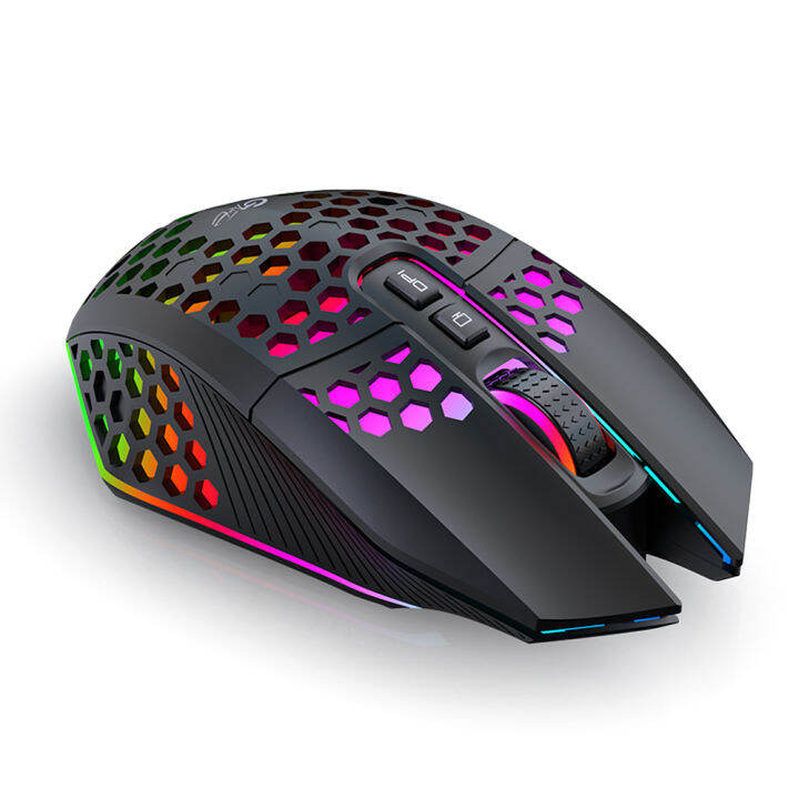AJAZZ Wireless Gaming Mouse Rechargeable USB Mouse with 8 keys Back-to ... AJAZZ Wireless Gaming Mouse Rechargeable USB Mouse with 8 keys Back-to ...