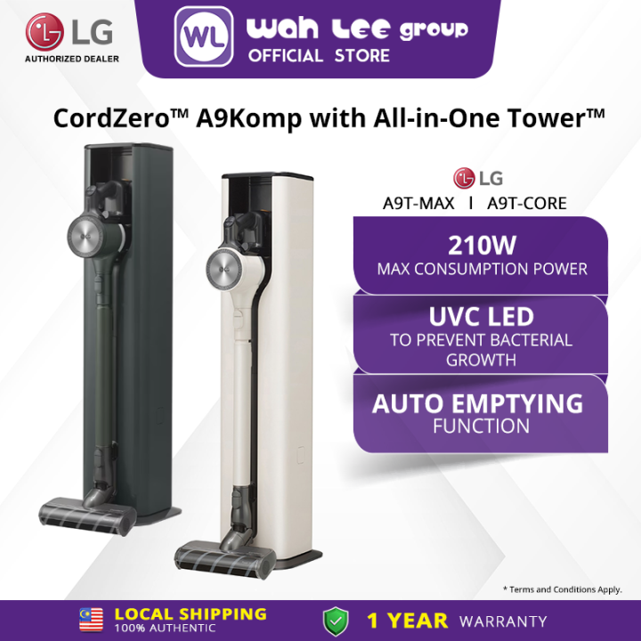 Lg Cordzero™ A9komp A9t Core A9t Max With Mop Cordless Stick Vacuum