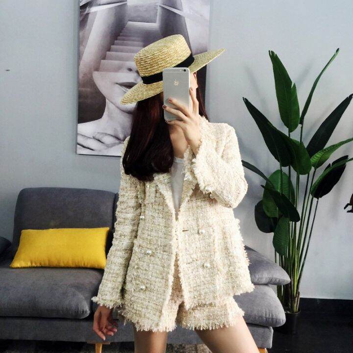 Spring And Autumn New Long Sleeved Commuter Korean Suit Collar Loose
