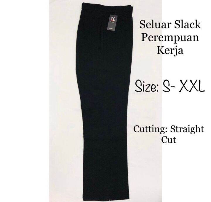 [Value Buy] Seluar Slack Hitam Perempuan 820/Seluar Kerja Hitam ...