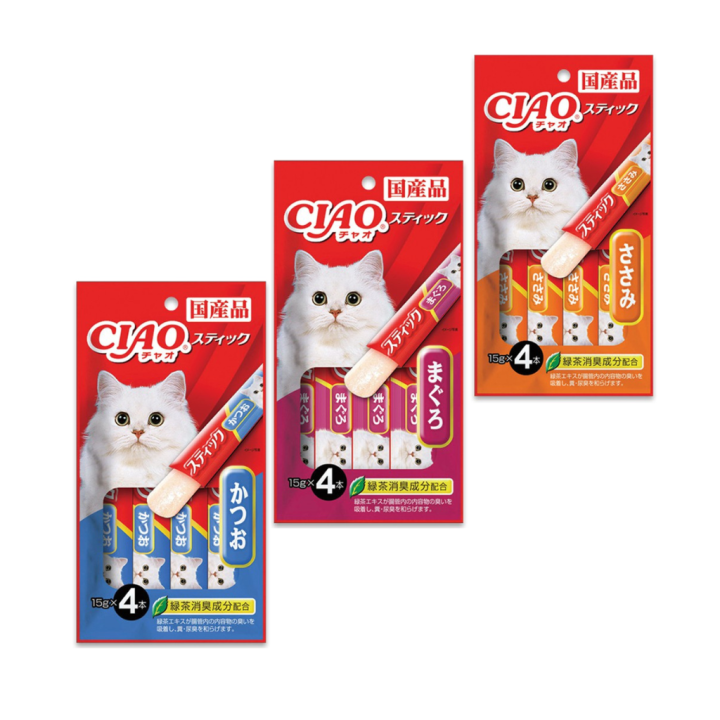 CIAO Stick in Jelly เชาว์ สติ๊ก ขนมครีมแมวเลีย รูปแบบแท่ง ขนาด 60 กรัม | Lazada.co.th