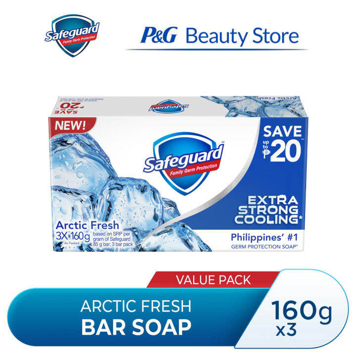 Safeguard Bar Soap Arctic Fresh 160gx3 | Lazada PH