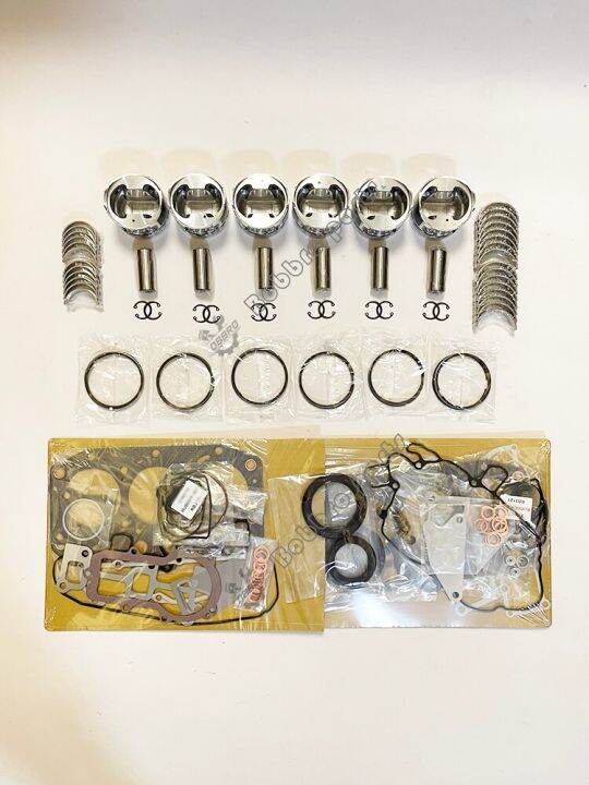 S6E S6E2 Overhaul Rebuild Kit With Piston Rings Main Con Rod Bearing ...