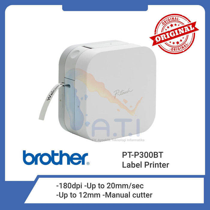 BROTHER Printer Label Ptouch Cube PT P300BT Label Maker PT P300 BT ...