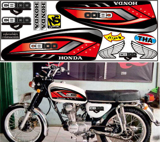STRIPING VARIASI HONDA CB100 CUSTOM ART STIKER CB-100 | Lazada Indonesia