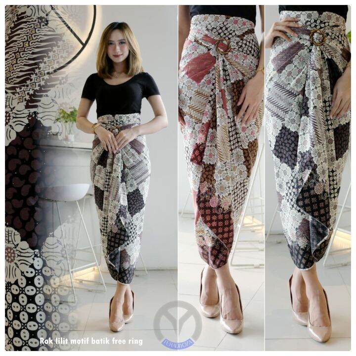Rok lilit batik motif batik free ring / rok llilit batik motif CATUR ...