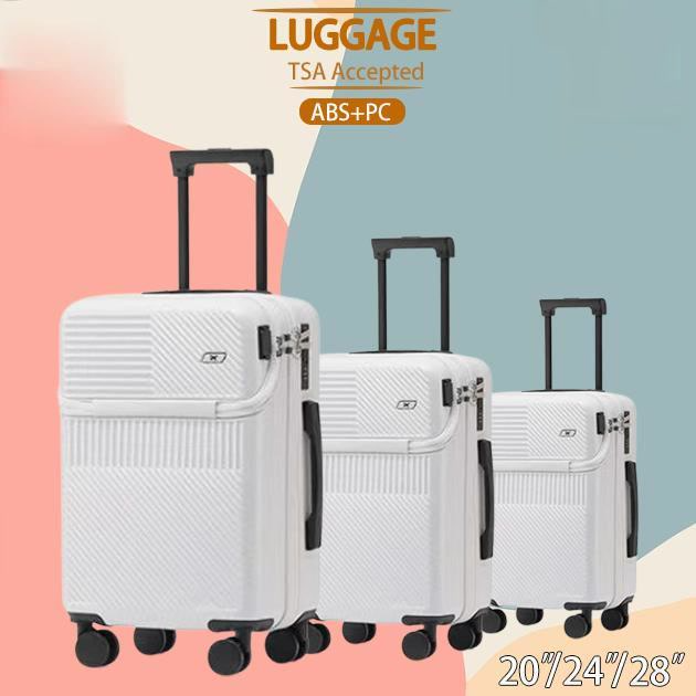 Lightweight Hard Suitcase Luggage with removable 360° silent Wheel 20 ...