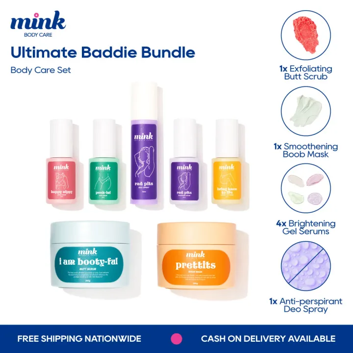 Mink PH Ultimate Baddie Bundle [Ultimate Body Care Set | helps lighten, nourish, and even out ...