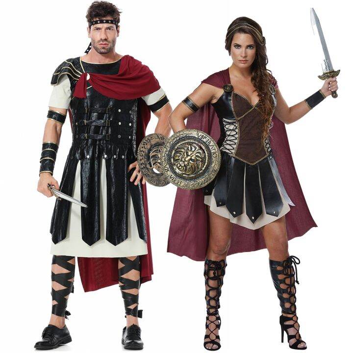 Martinala Ancient Roman Spartan Warrior Gladiator Cosplay Uniform For