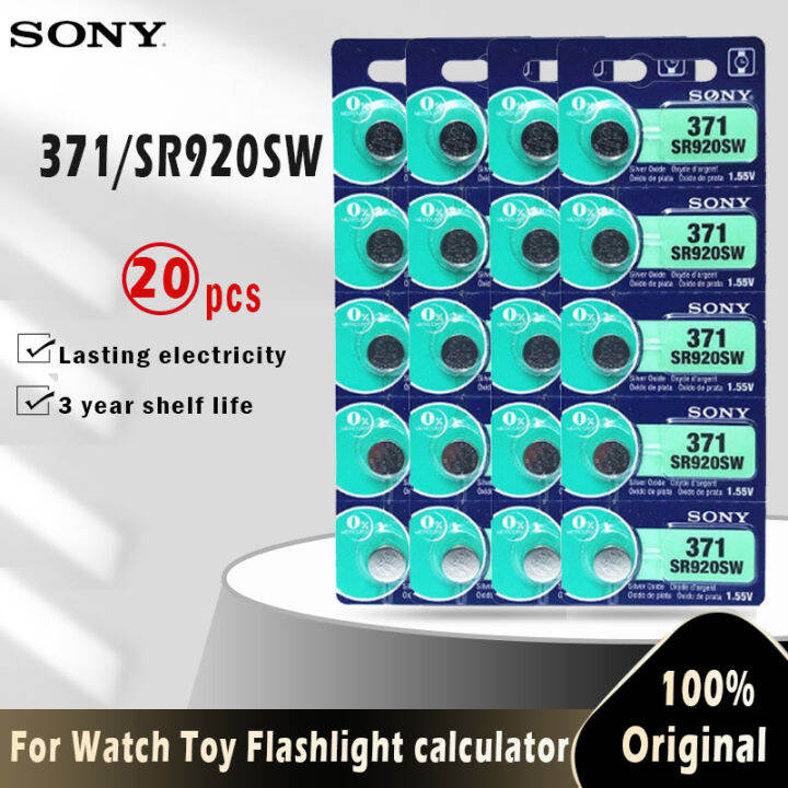 20pcs Original Sony 371 SR920SW 920 LR920 AG6 LR920 LR69 171 1.55V ...