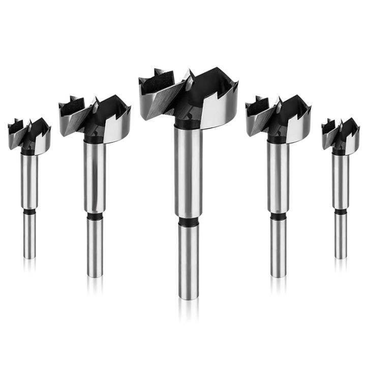 Forstner Bit Set, 5-Pcs Forstner Bits Wood Drilling Smooth Flat ...