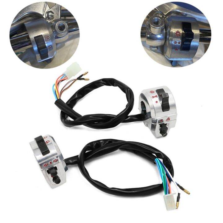 7/8\" 22Mm Motorcycle Bike Handle Bar Switches Control Light Switch ...