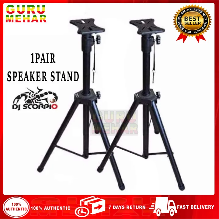 DJ SCORPIO (SPS-502) - Premium Metal Speaker Stand (Tripod Base) - (1 Pair - 2 Pieces) | Lazada PH