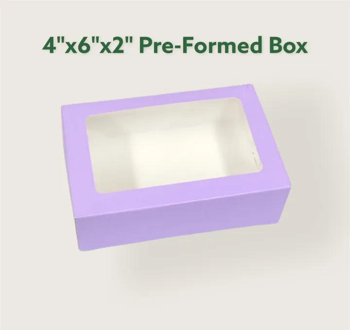 20pcs 4x6x2 inch Brownies Box / Pastry Box / Pre-Formed Box Brand: RM ...