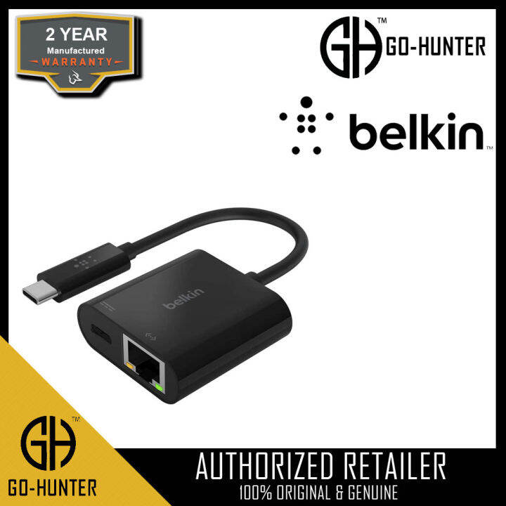 Belkin USB-C to Ethernet + Charge Adapter 60W PD - (Barcode ...