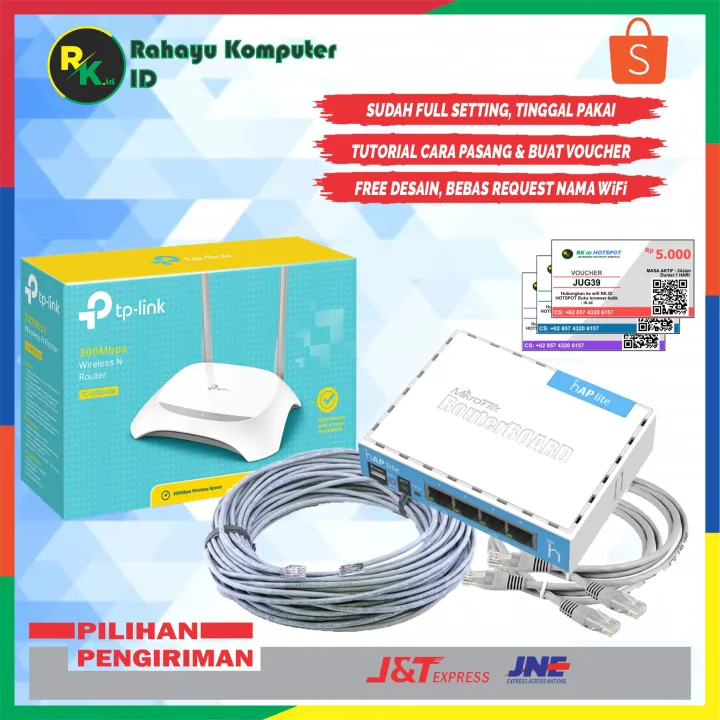 Paket Alat Usaha Wifi RT RW NET Sistem Voucher Hotspot Billing Siap ...