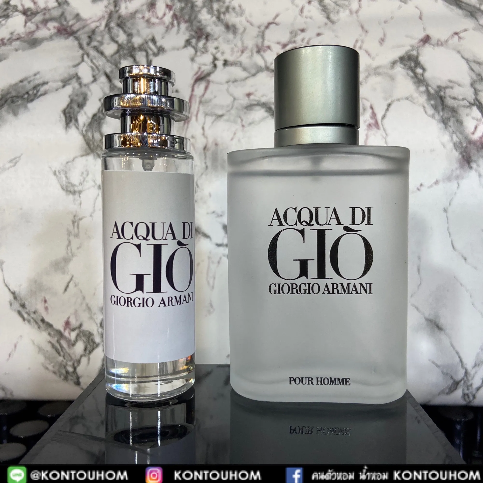 น้ำหอมผู้ชาย GIQ Acqua จิโอ อาร์มานี่ พาโฮม 35 ml. ขวด UFO คนตัวหอม แพน ...