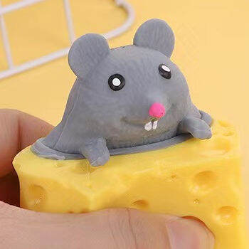 Squishy Toys Cute Cheese Mouse Toys Funny Rat Cup Squeeze Cup Toys for ...