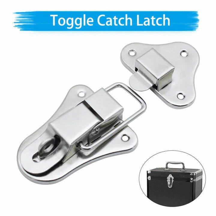 Heavy Duty Cabinet Box Spring Loaded Toggle Catch Lock Latch Clasp ...