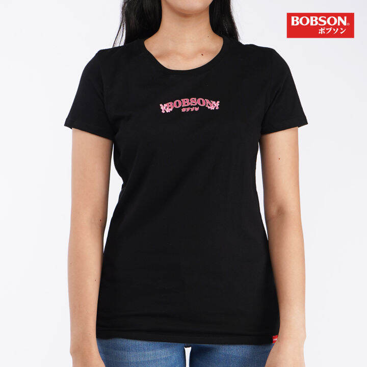 Bobson Ladies Basic Tees Regular Fit 108175-U (Black) | Lazada PH