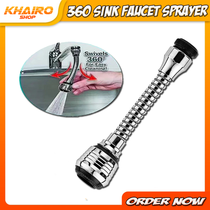 Turbo flex 360 Degree Rotate flexible faucet For Sink Kitchen Extender ...