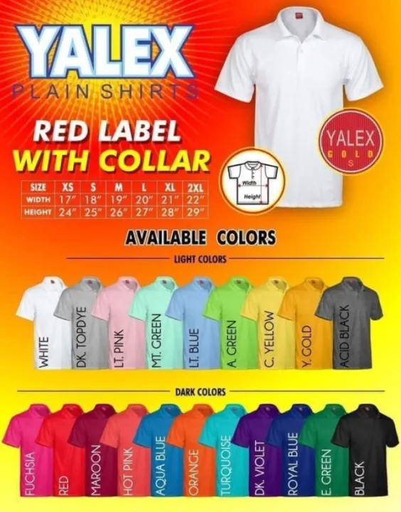 Yalex Polo Shirt RED LABEL Unisex with collar FUCHSIA PINK | Lazada PH