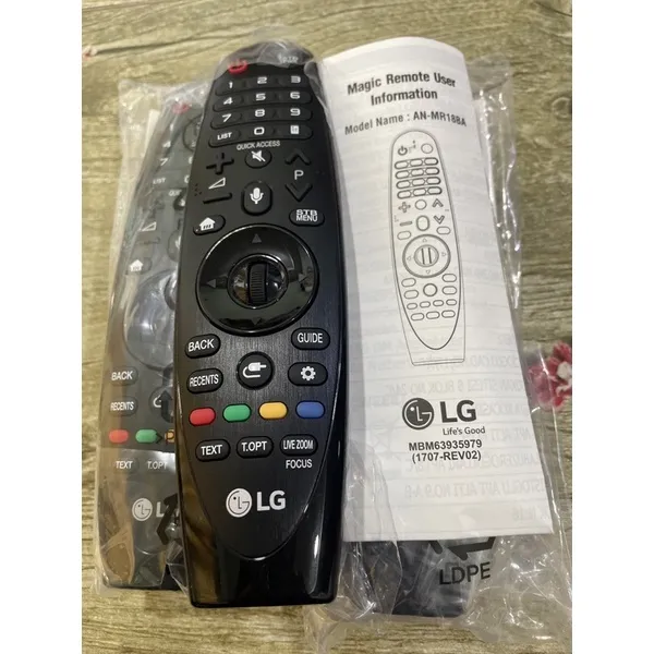 ♧รีโมททีวีLGเมจิกมีคำสั่งเสียงรุ่น-AN-MR18BAใส่ถ่านใช้งานได้เลย ...
