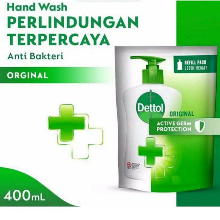 Dettol Sabun Cuci Tangan Original 400 ml | 200ml Refill Hand Wash Refil | Lazada Indonesia