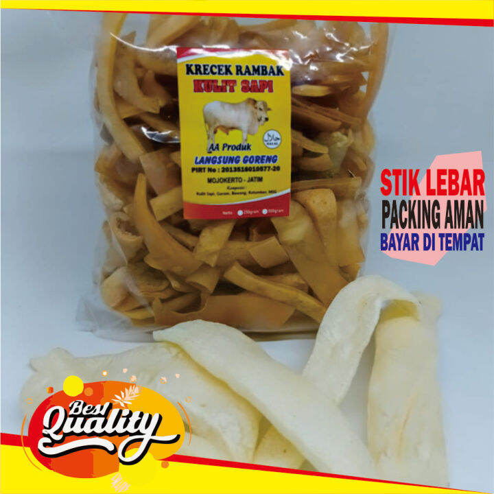Krecek Kerupuk Rambak Kulit Sapi Mentah Kerupuk Kulit Sapi Stik
