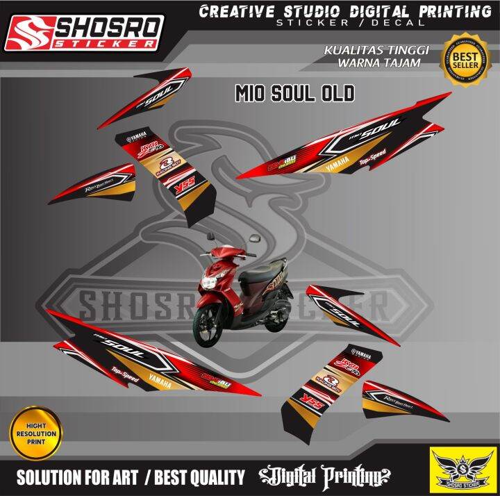 COD-STRIPING MIO SOUL LAMA STIKER VARIASI MOTIF STICKER RACING BUAT MIO ...
