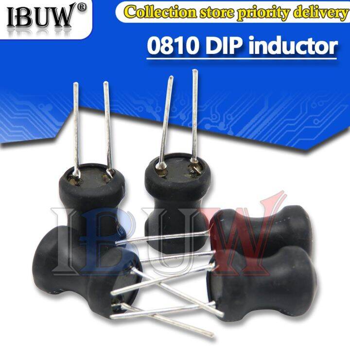 10pcs 0810 8 10mm I Shape Power Inductor Inductance Copper Coil 1mh