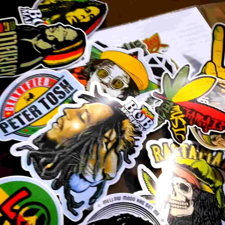 25 pcs Reggae Band Decals Sticker Waterproof Heatproof Laminated 80s ...