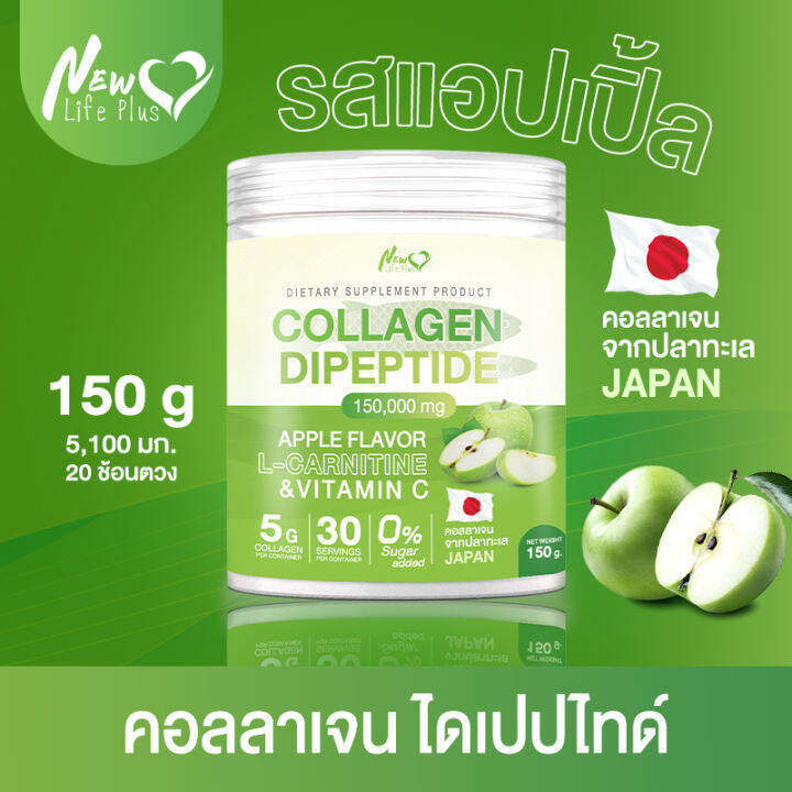🚛ส่งฟรี⚡New Life Plus ผลิตภัณฑ์เสริมอาหาร คอลลาเจน ไดเปปไทด์ ผสมแอล-คา ...