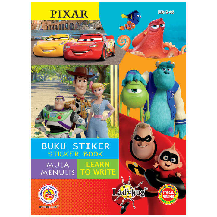 Pixar Sticker Book 16 Pages B5 Size EB15 - 35 | Lazada