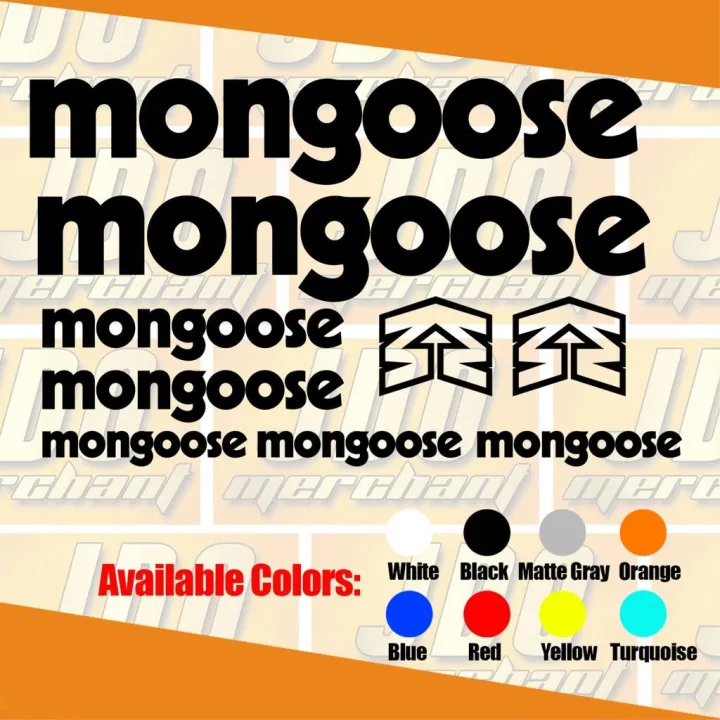Mongoose Bikes 1 Set Vinyl Stickers Decals | Lazada PH