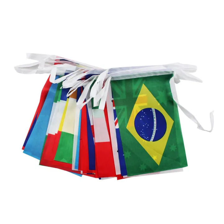32 2022 Bunting Football Party International World Cheer Countries Flag ...