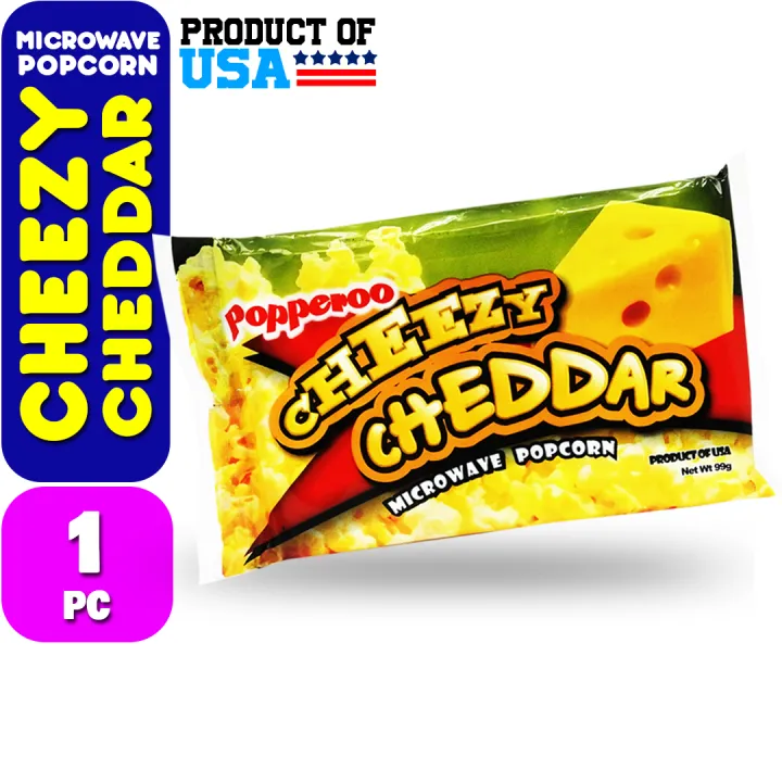 POPPEROO Microwave Popcorn - Cheezy Cheddar (1Pc) | Lazada PH