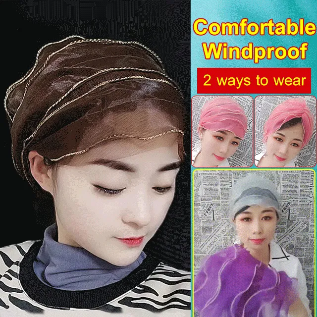 Stylish Gold Silk Layer White Hair Covering Cap | Lazada PH