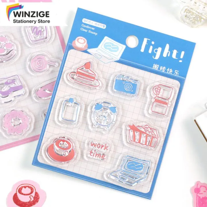 Winzige Lovely Silicon Stamp Set Cake Candy Kitten Stamps Scrapbook ...