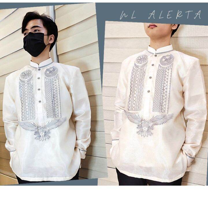 HOT★MODERN BARONG FOR MEN WITH EAGLES LOGO | Lazada PH