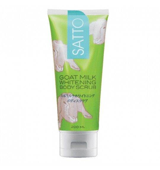 SATTO Whitening Body Scrub Goat Milk 200ml | Lazada Indonesia