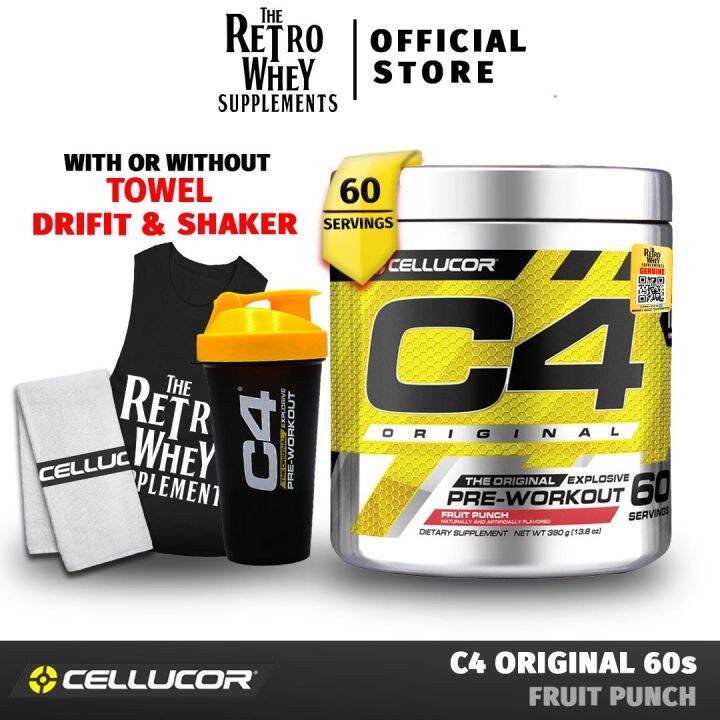 Cellucor C4 Original Pre Workout 60 Servings | With or Without Shaker ...