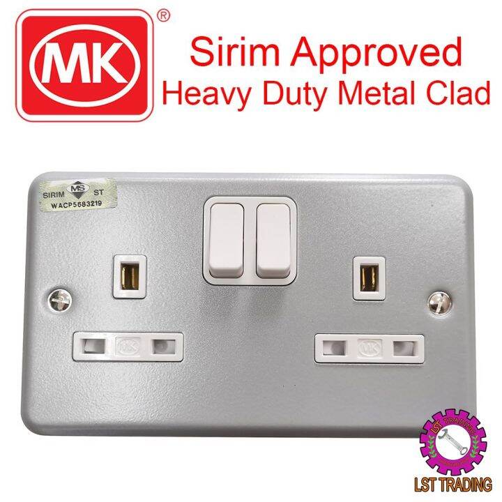 [READY STOCKS] MK METAL CLAD 13A SWITCH SOCKET G2946 / SINGLE AND DOUBLE SWITCH SOCKET | Lazada