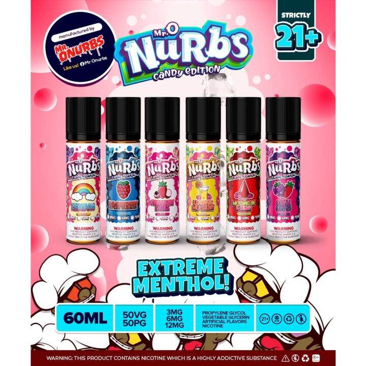 &H2LEGIT MR O NURBS CANDY EDITION 60ML 3MG/6MG/12MG MR ONURBS | Lazada PH
