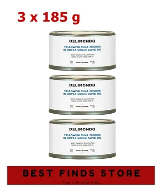Delimondo Yellowfin Tuna Chunks in Extra Virgin Olive Oil 185g - Set of ...