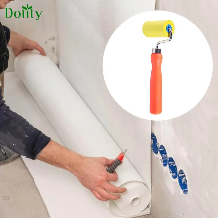 Dolity Flat Wallpaper Seam Roller Heavy Roller Hand Tool Wall Decor ...