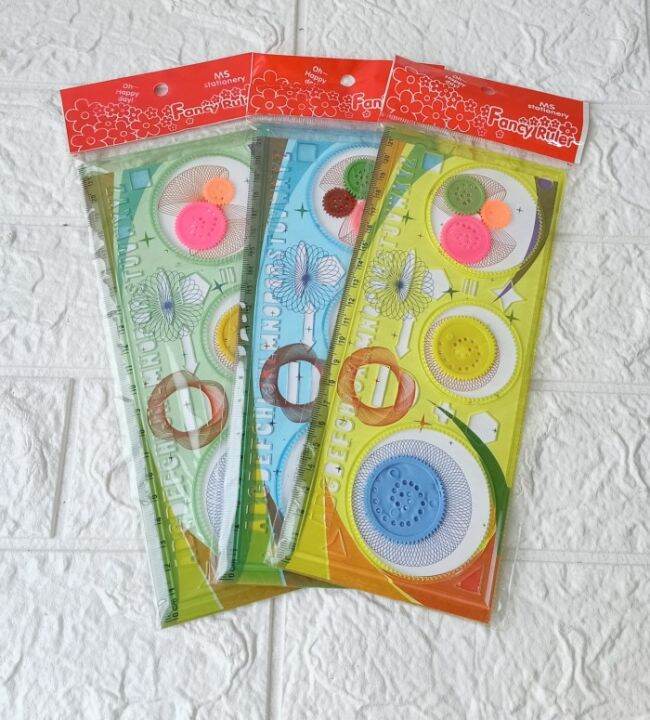 Penggaris Rotary Magic Ruler Set Circular Template | Lazada Indonesia