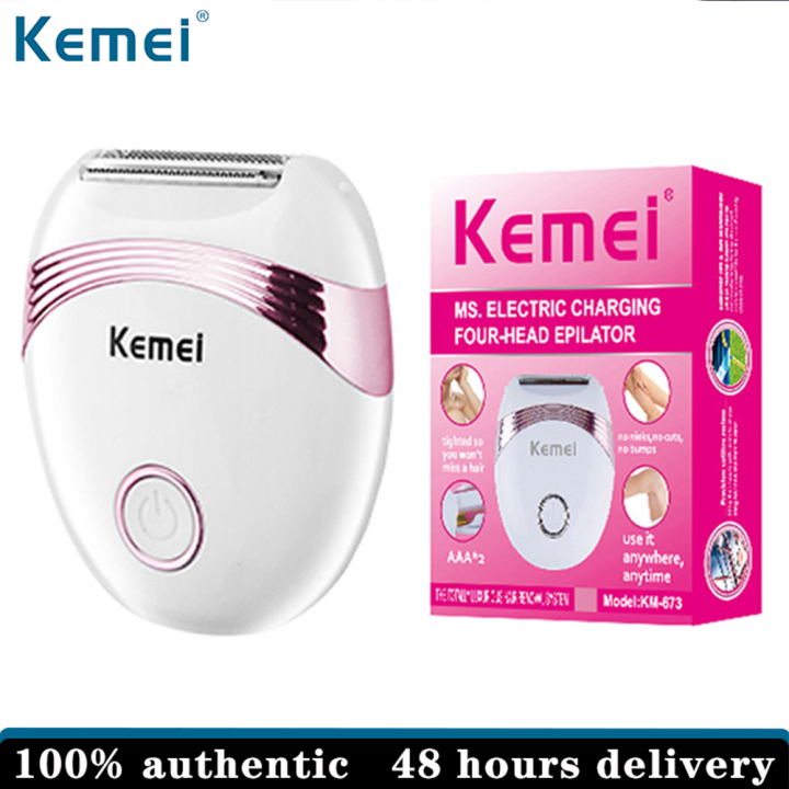 Kemei Original electric shaver for women facial body underarms trimmer ...
