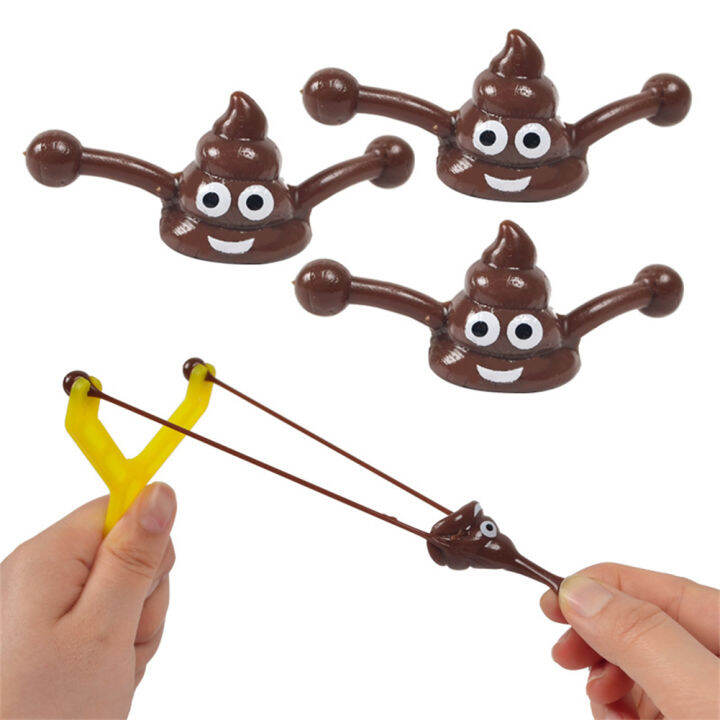 Funny Poop Ejection Toy Slingshots Poop Decompression Children Tricky ...