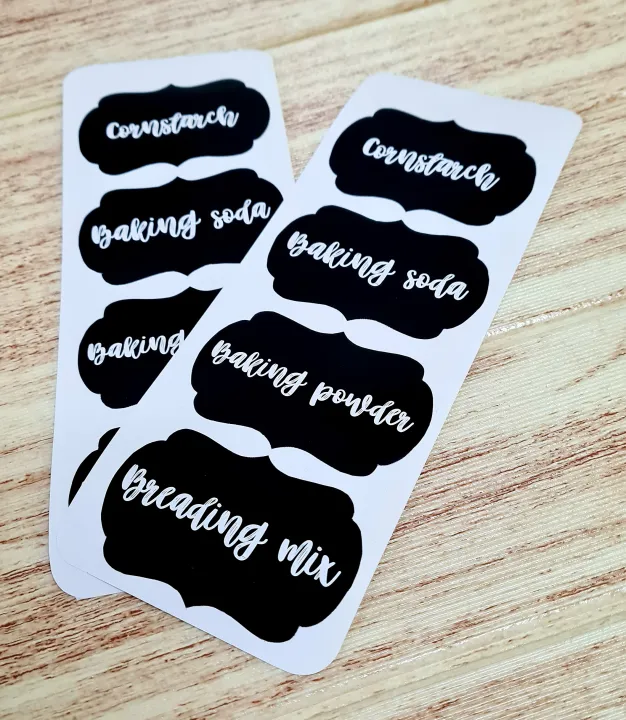 annARTe STICKER LABELS - Cornstarch, Baking Powder, Baking Soda ...